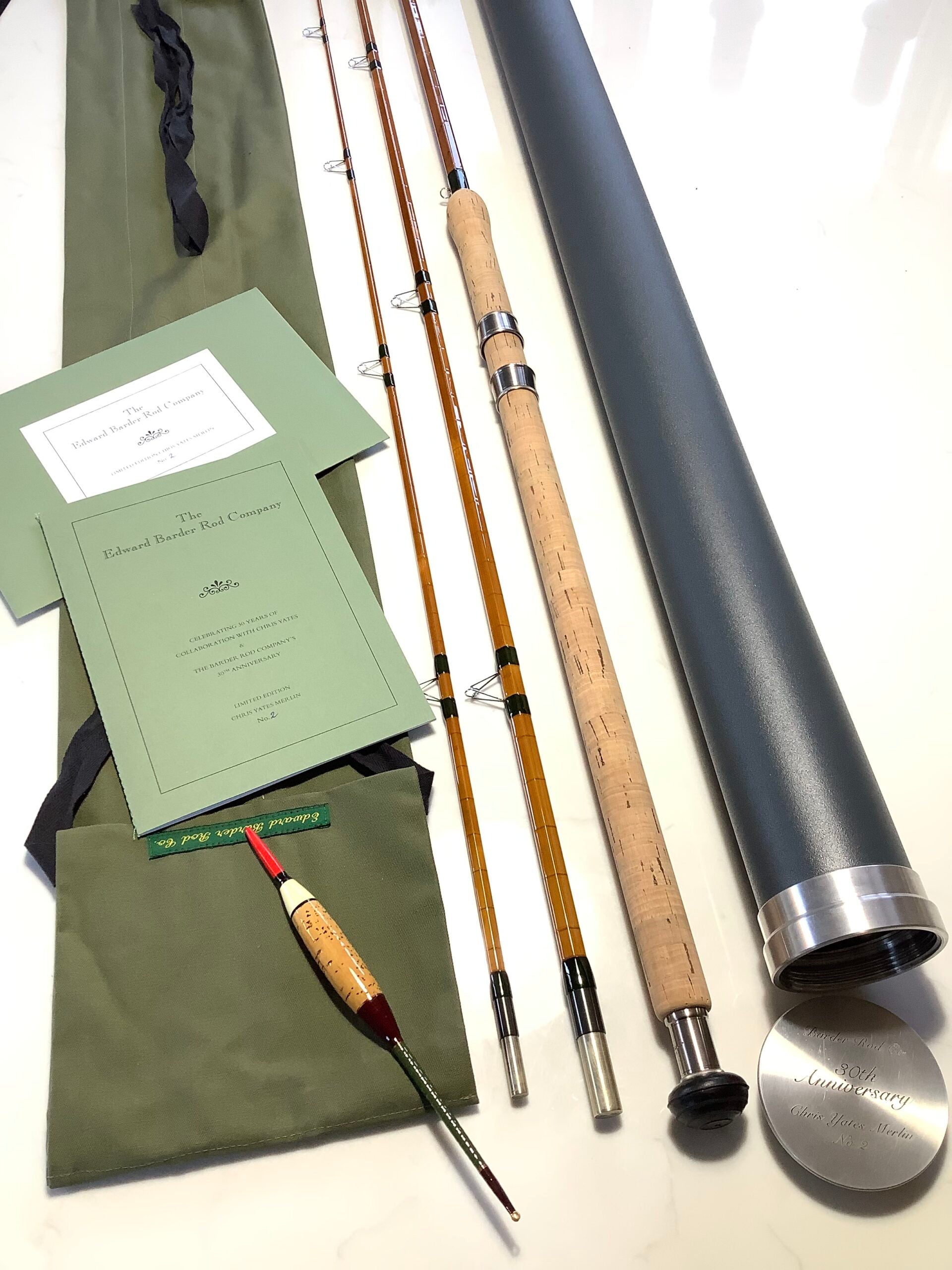 Rare Limited Edition Edward Barder “ 30th ANNIVERSARY “ MERLIN” Rod MI ...