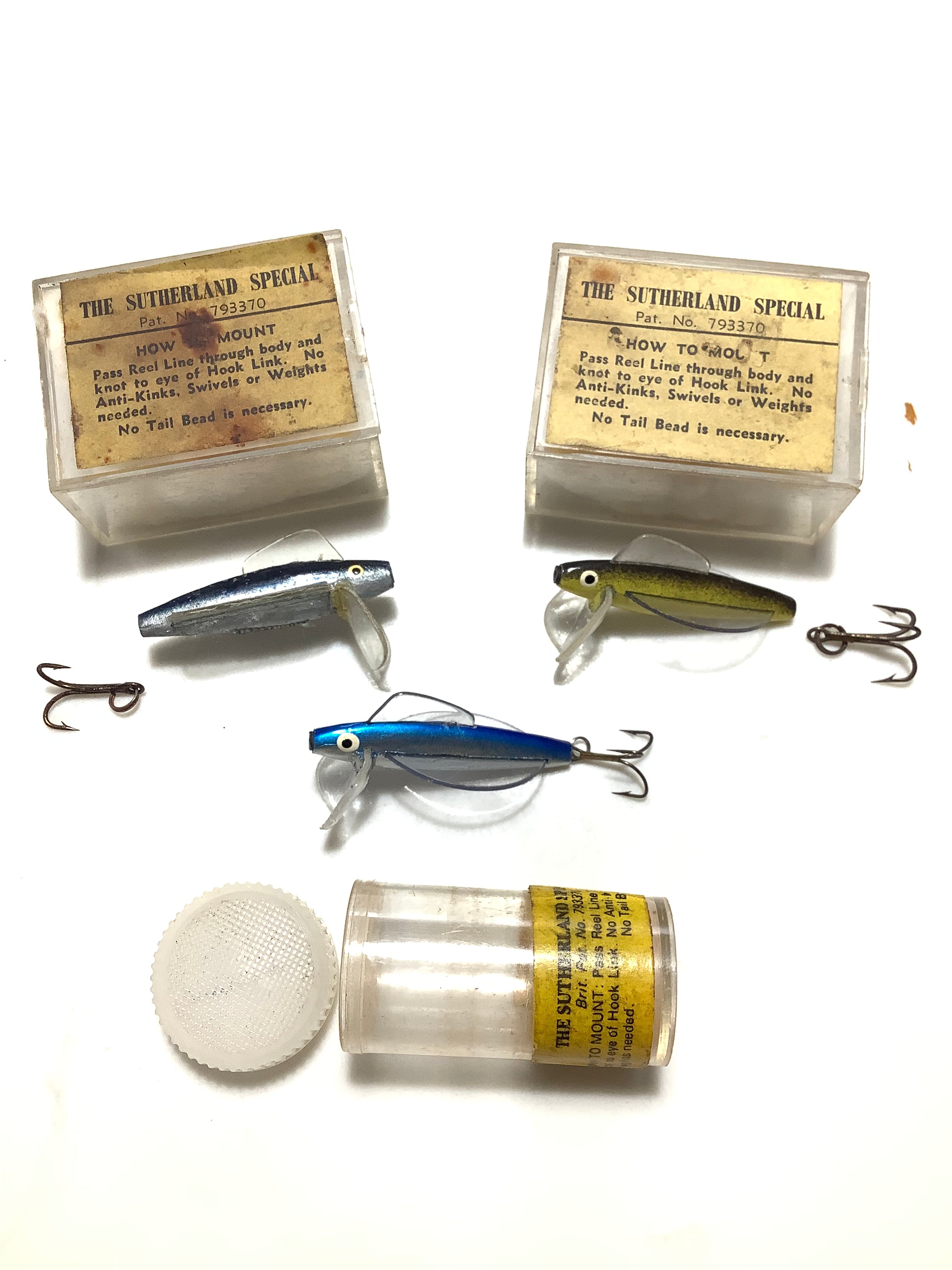 Vintage SUTHERLAND SPECIAL Lures unused – Antique & Vintage Fishing Tackle