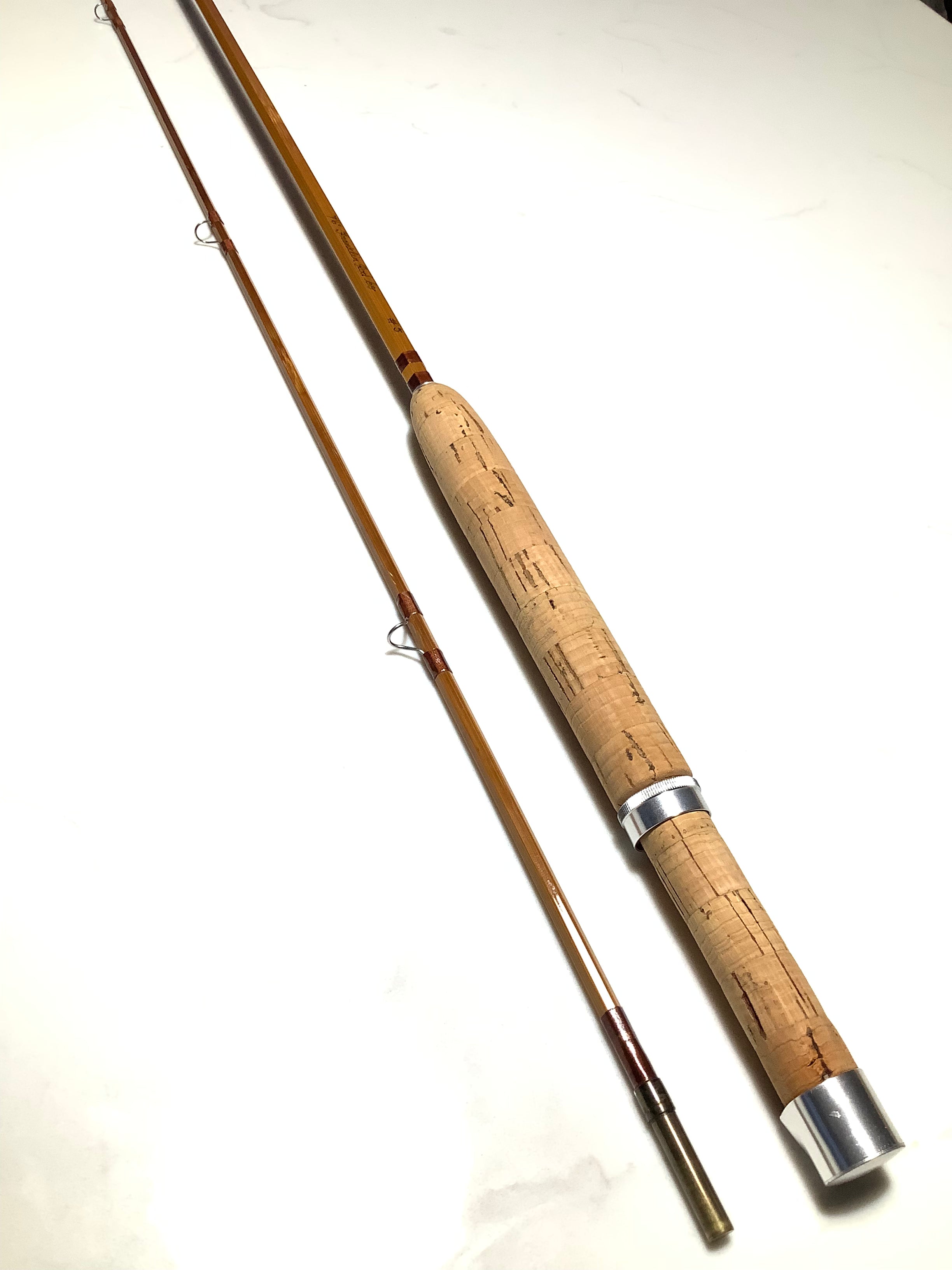 Very Rare FRANKLIN Rod Company/TOM MORAN Built Cane 7 1/2ft Fly Rod ...