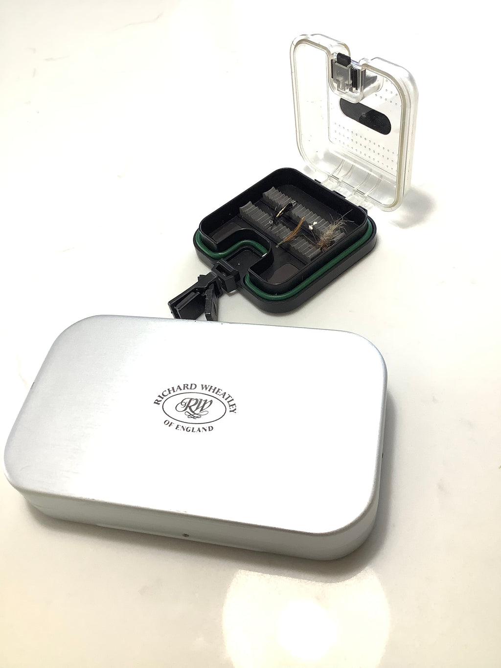 New Richard Wheatley Fly Box & Clip Holder – Antique & Vintage Fishing ...